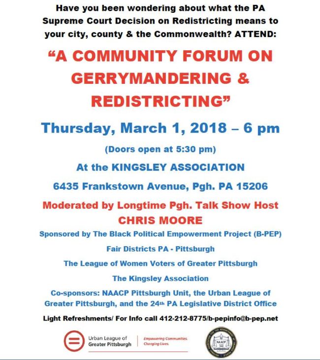 Community Forum on Gerrymandering & Redistricting - PUMP